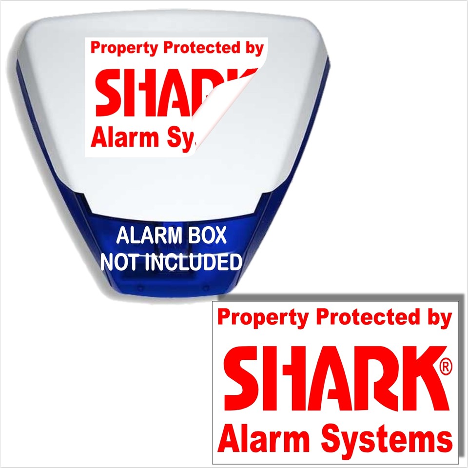 Burglar Alarm Bell Box Stickers Warning Signs Security Home Premises ...