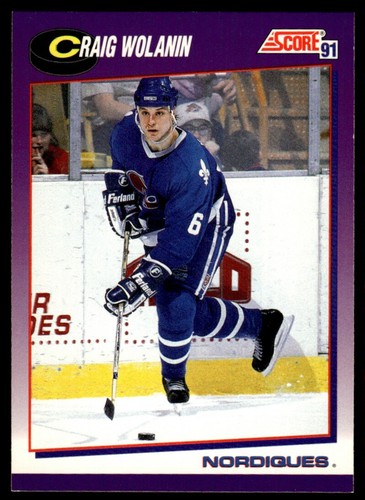 1991-92 Score American #74 Craig Wolanin Quebec Nordiques | eBay