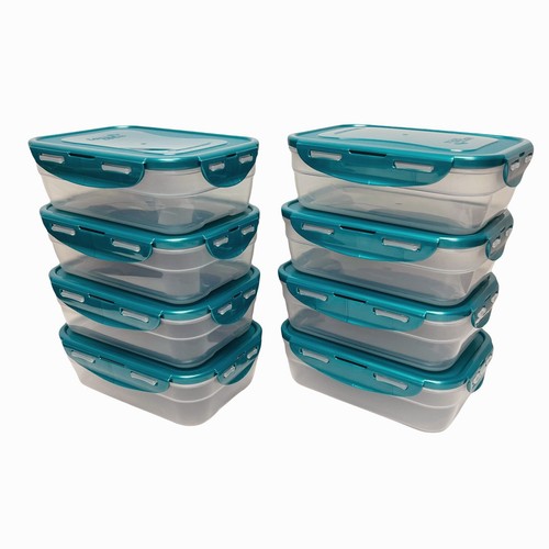 LocknLock 8 Piece Nesting Food Storage Containers 5-Cup K90202 ...