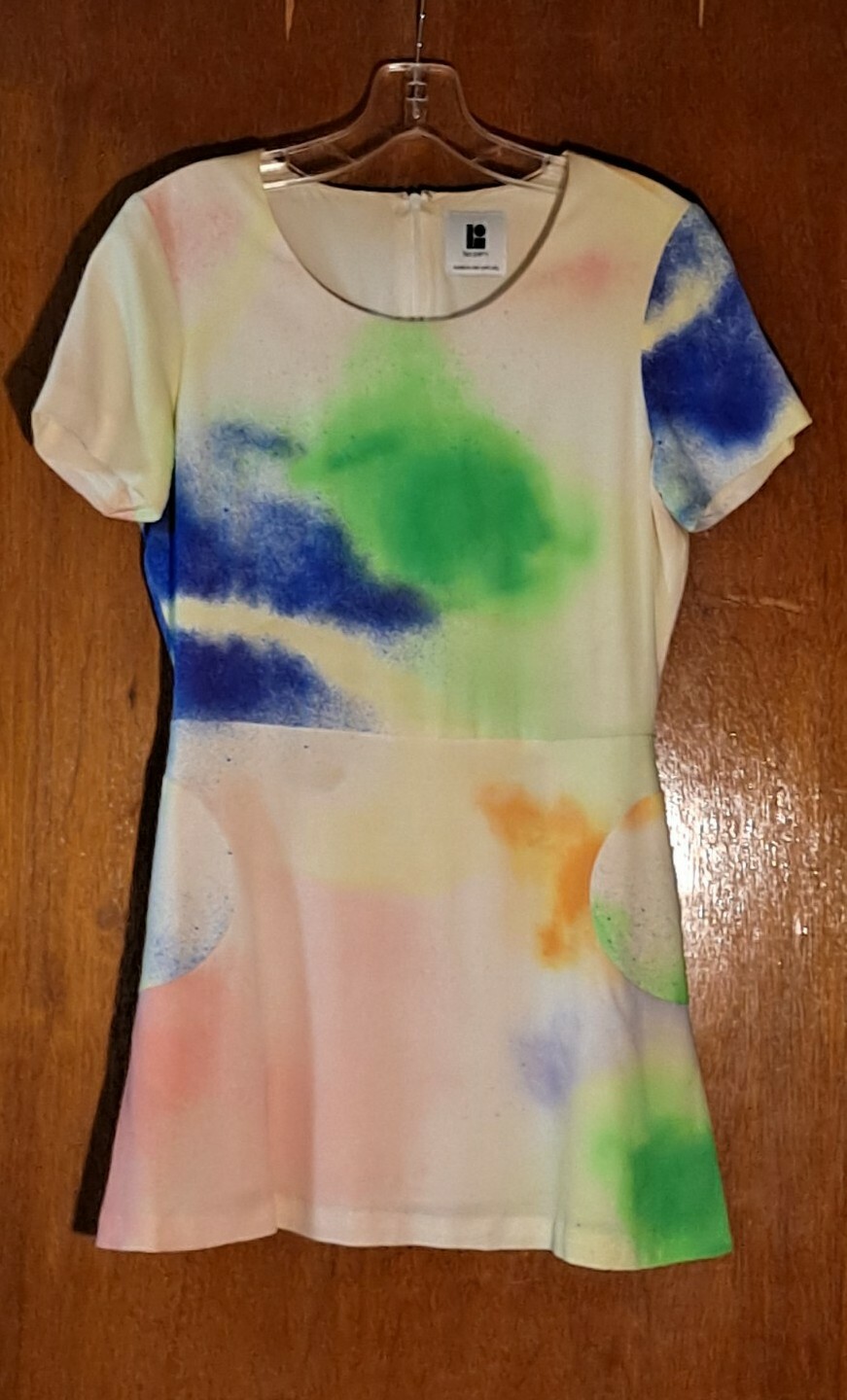 Lisa Perry Designer Neo Mod Micro Mini Dress/Multicol… - Gem