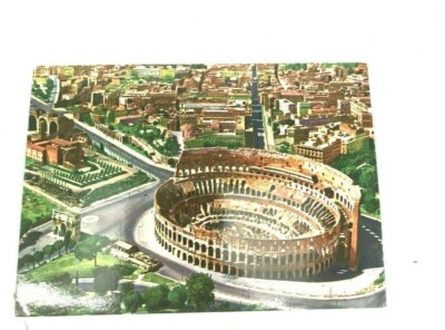 Vintage Rome Colosseum landmark Postcard ephemera collectible | eBay