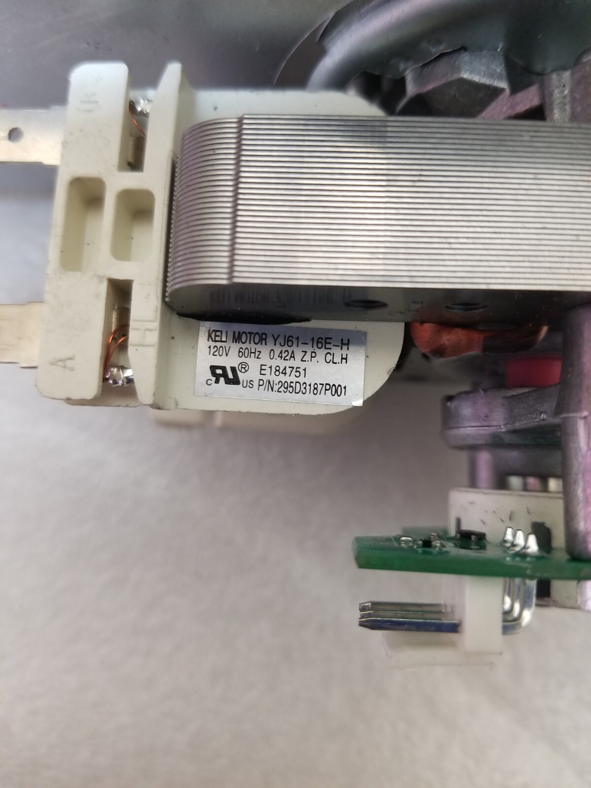 WB26X35086 / WB27X28659 OEM GE Range Cooling Fan with sensor for ...