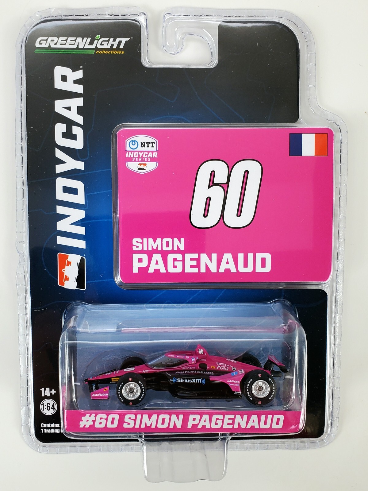 1:64 2023 Greenlight Simon Pagenaud #60 Sirius XM MSR Indycar Diecast ...