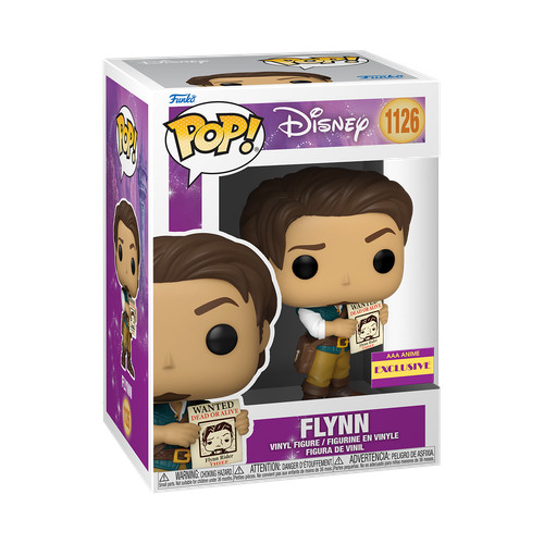 Funko Pop Disney's Tangled Flynn Rider Figure AAA Anime Exclusive ...