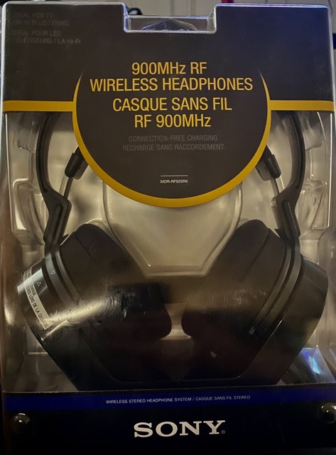 Sony MDR-RF925R Headband Wireless Headphones - Black for sale online | eBay