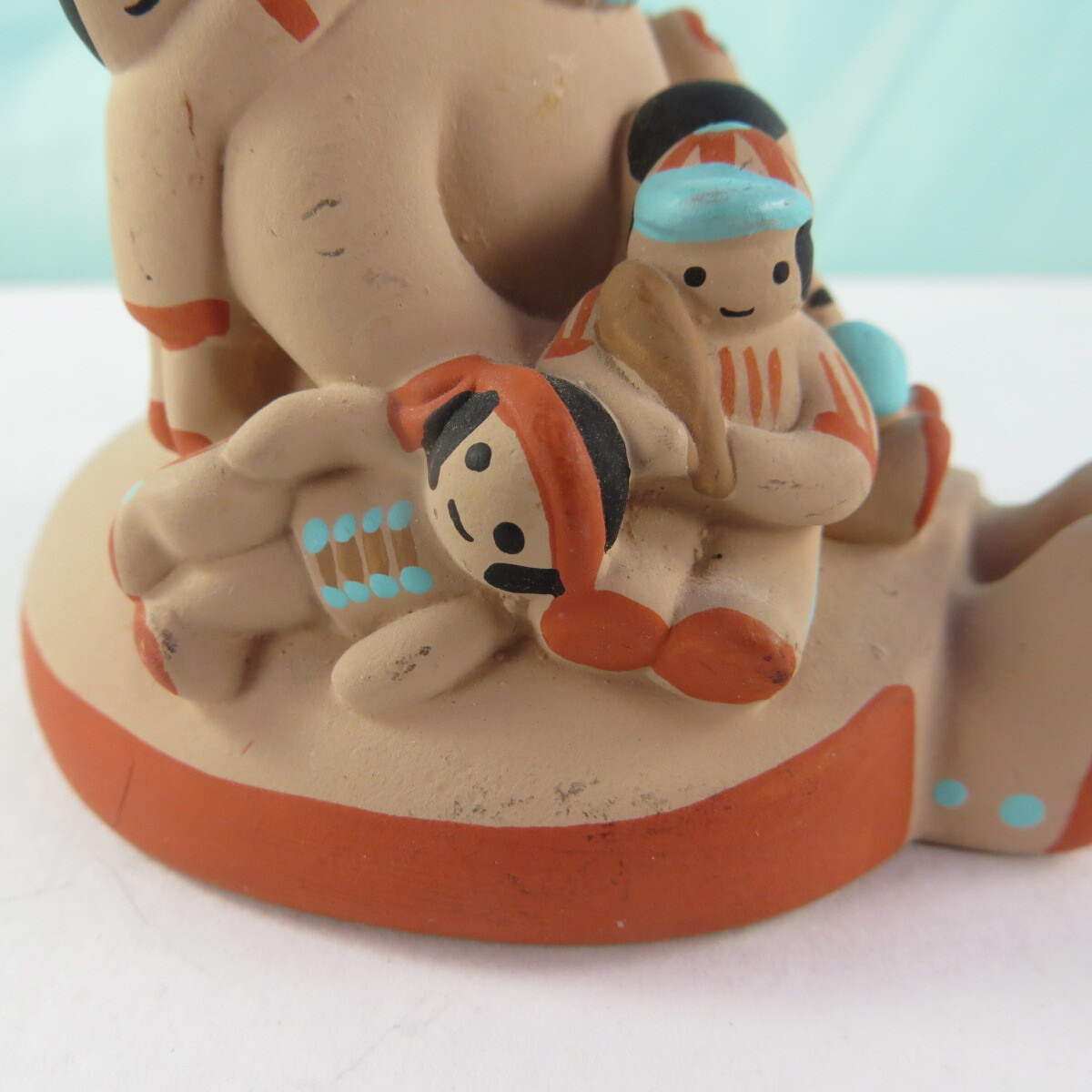 Southwest Native American Pottery Figurine Woman Mama & Babies Figure ...
