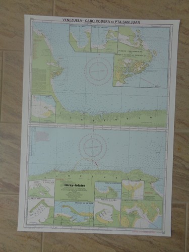 CARTE MARINE / Cabo Codera to Punta San Juan - Venezuela | eBay