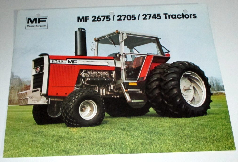 Massey Ferguson MF 2675 2705 2745 Tractor Sales Brochure Literature Ad ...