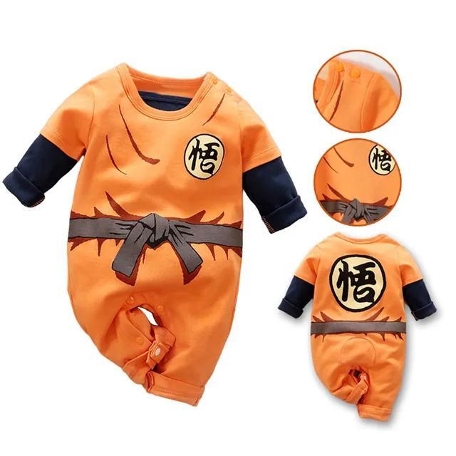 Anime Clothes Baby Vegeta Rompers Newborn Kuririn Roshi Training Outfit ...