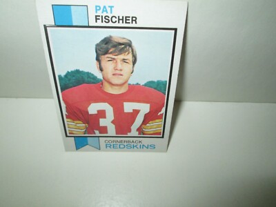 PAT FISCHER 1973 FOOTBALL CARD Topps 398 WASHINGTON REDSKINS Corner Nm ...