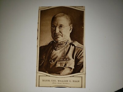 Major General William G. Haan 1918 WW1 World War 1 Picture | eBay