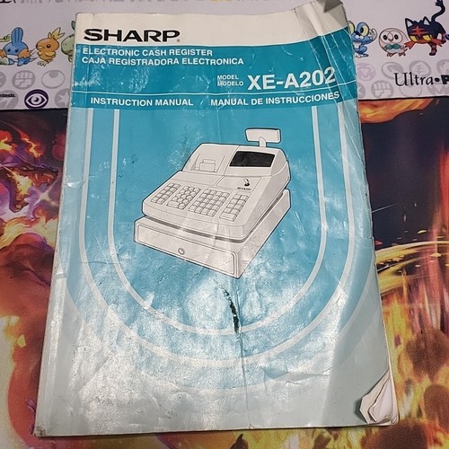 Sharp XE-A202 Cash Register OEM Instruction Manual Replacement - Also ...