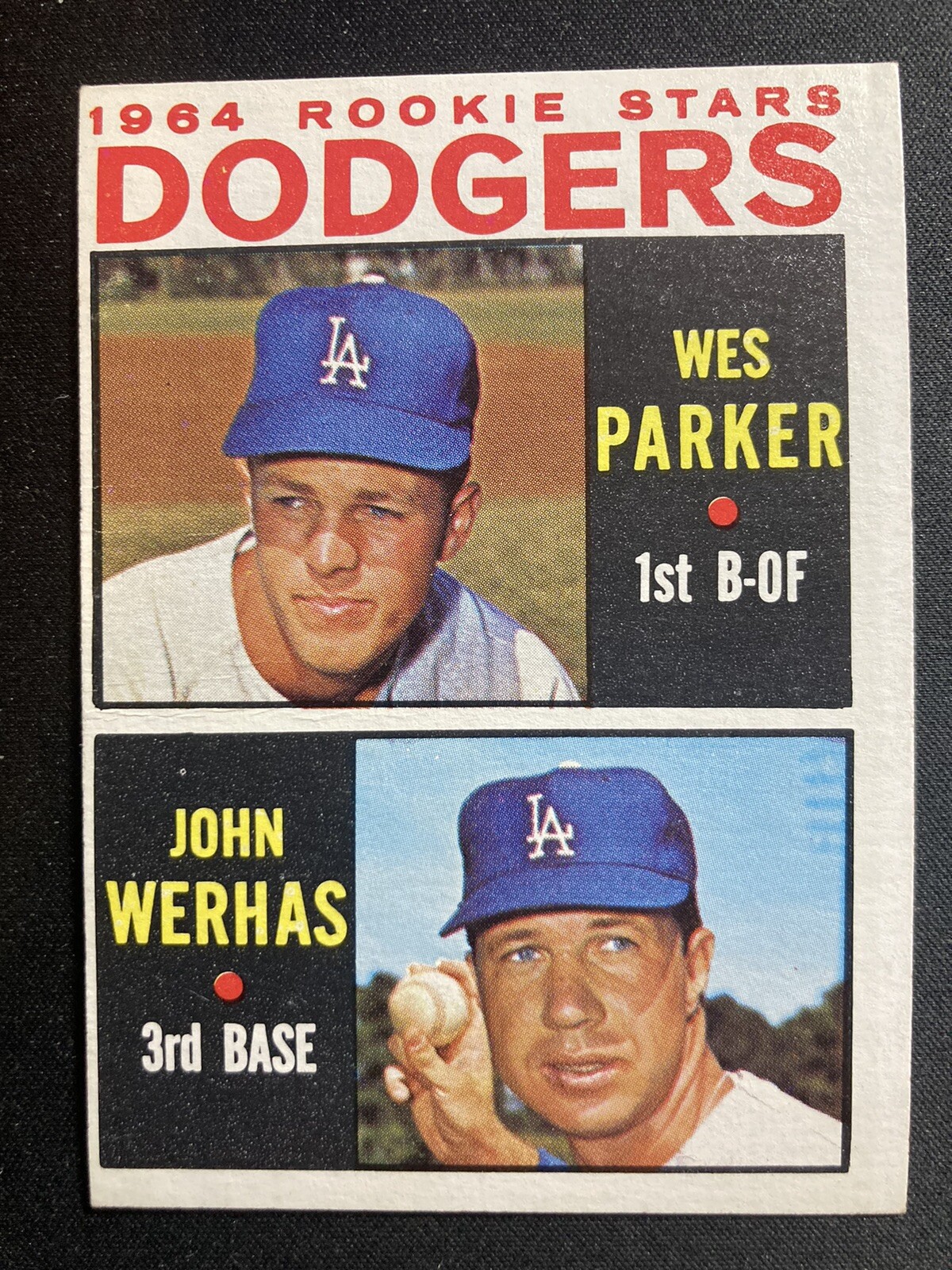 1964 topps ⚾️ LA Dodgers Rookie Stars #465 Wes Parker & John Werhas 🔥 ...