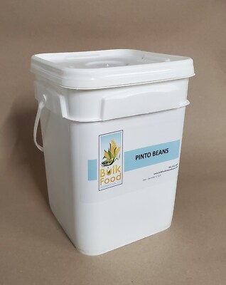 Bulk Pinto Beans-4 Gallon Bucket-Long-Term Storage-30# 128 Servings | eBay