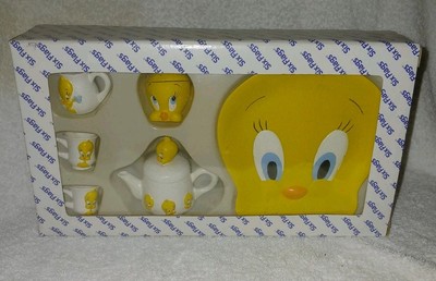 Tweety Bird Mini Tea Set By Six Flags Warner Brothers 1998 New | eBay