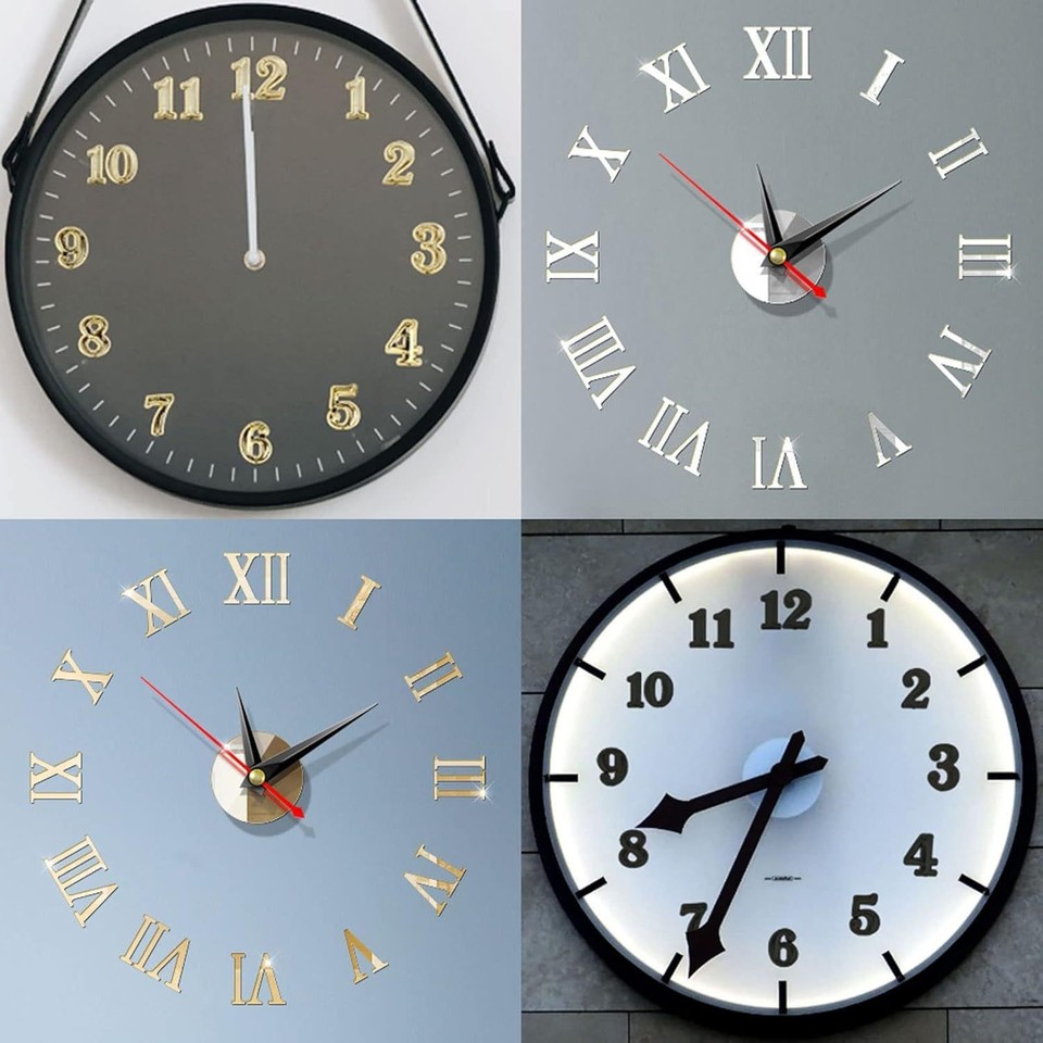 Wall Clock Numerals For Home Decor Arabic Numeral Set Clock Number Set ...
