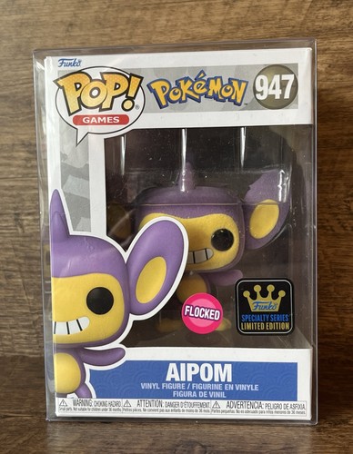 Funko POP Pokémon AIPOM Flocked #947 Special Edition with Protector ...