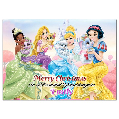 k742; Personalised CHRISTMAS card *With Any name and text* Disney ...