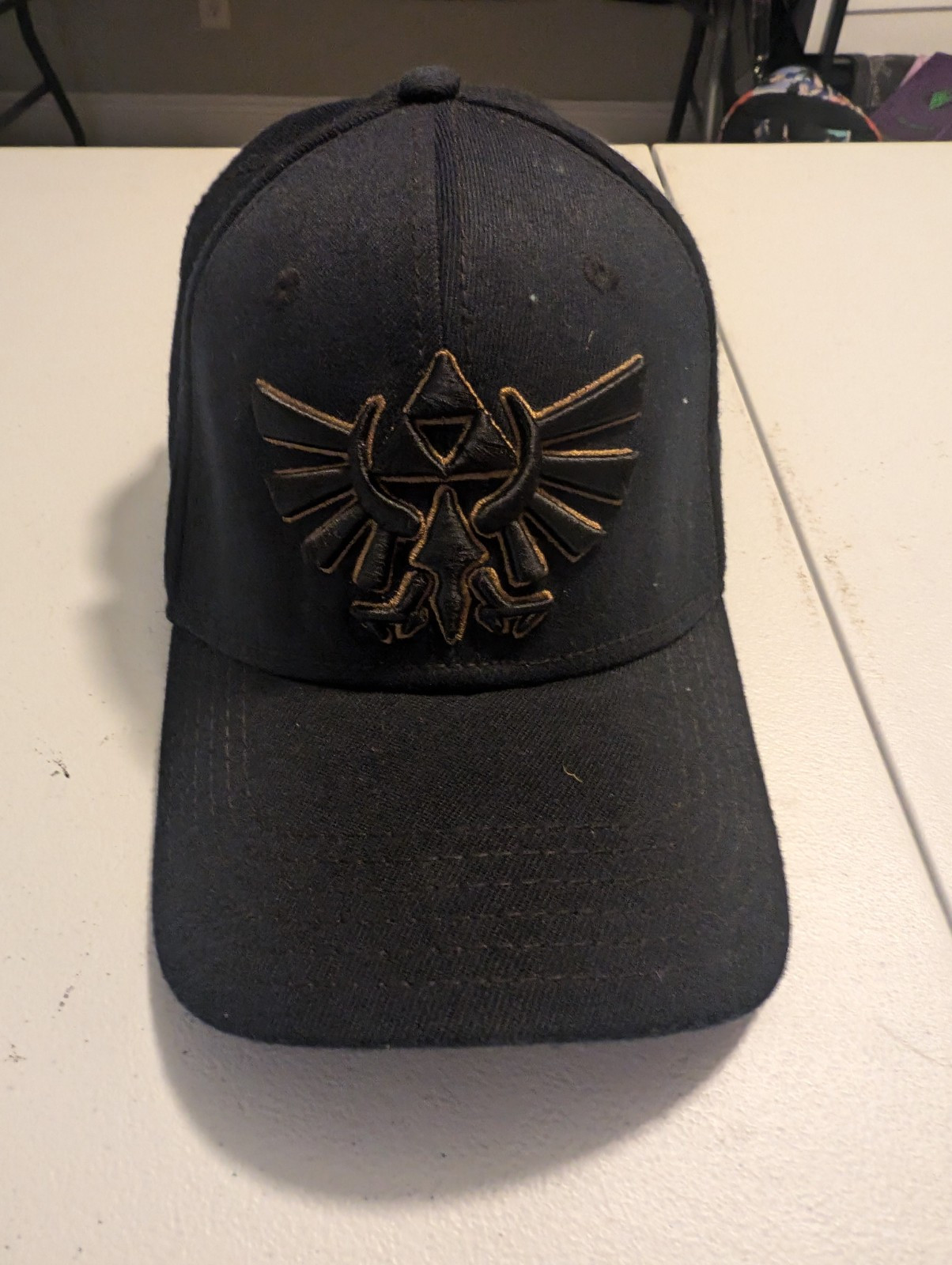 Officially Licensed Nintendo Zelda Logo Black Flex Cap - Gem