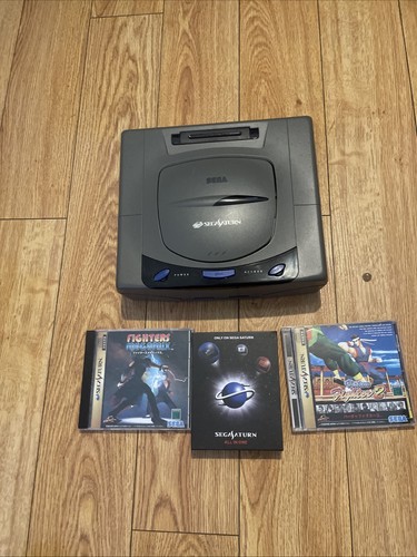 Sega Saturn Model HST-3210 + 2 Games & All In One Pseudo Kai! WORKS! | eBay