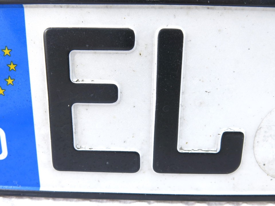 Germany License Plate Lot Matched Pair German License Plates EL CD 210 ...