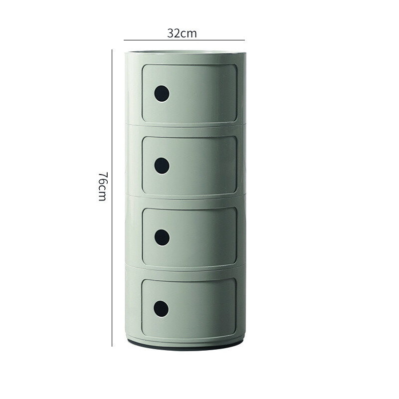 2/3/4/5 Drawers Round Storage Unit Bathroom Cabinet Chest Cupboard Side ...