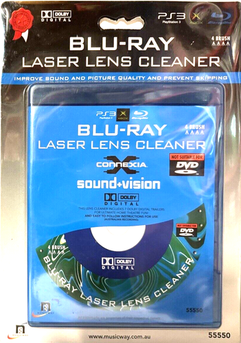 Connexia Blu-ray Laser Lens Cleaner Disc PS3 XBOX Brand New Sealed 4 ...