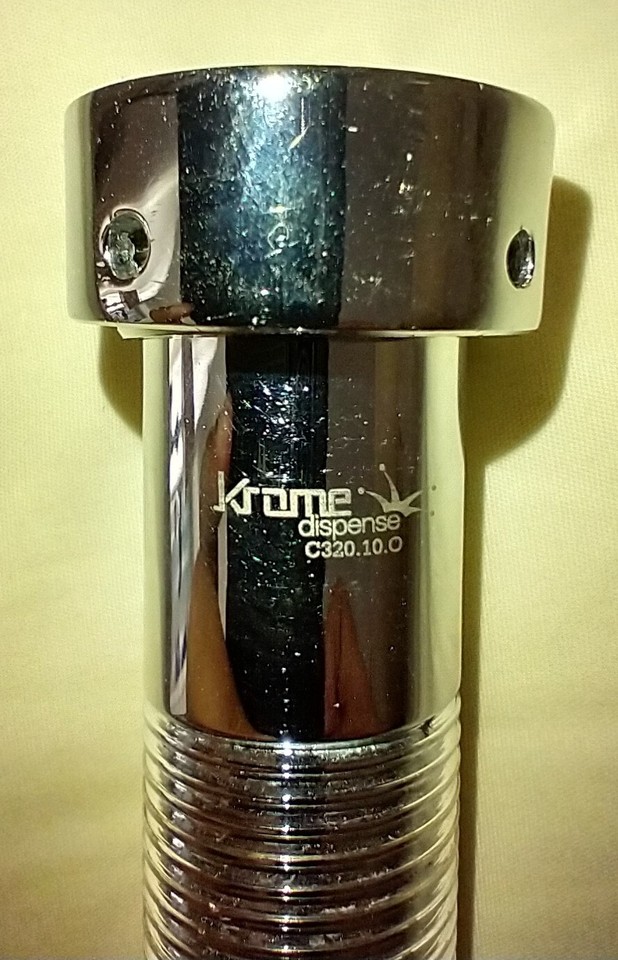 1 pair Krome Dispense 4.5 home brewing beer keg tap shanks with nipples ...