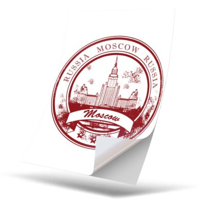 1 x Vinyl Sticker A4 - Moscow Russian Travel Stamp #5906 | eBay