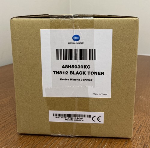 KONICA MINOLTA CERTIFIED TONER TN-812 TN812 BLACK A8H5030KG | eBay