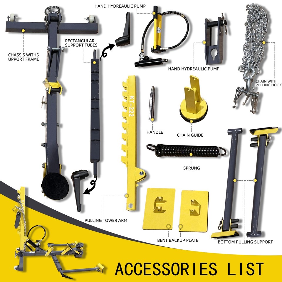 Motooltech KT-222 Auto Body Puller Straightener Free Hand Air Pump ...