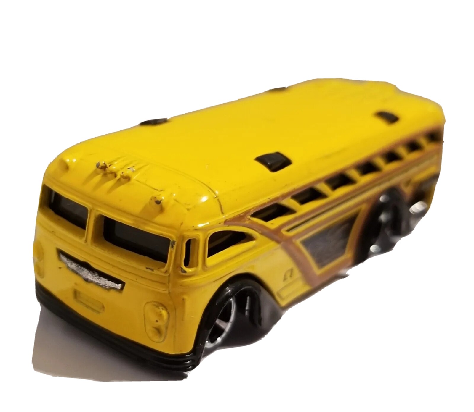 HOT WHEELS SURFIN' SCHOOL BUS! 1:64 DIECAST 3 1/2" YELLOW SCHOOL BUS ...