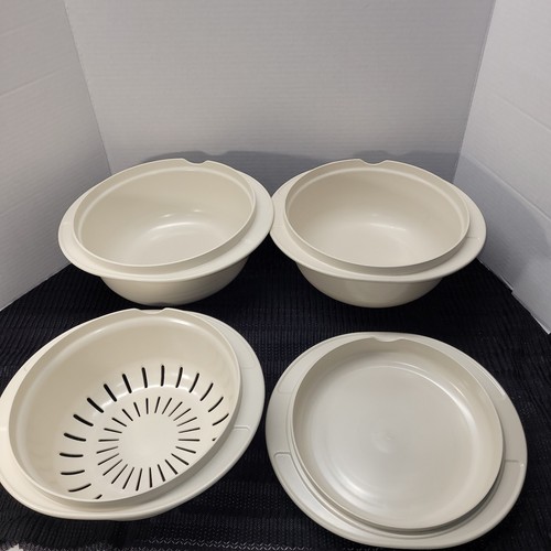 Vintage Tupperware Ultra 21 Cookware Lot Of 4pcs 2Qt,3/4Qt,Steamer ...