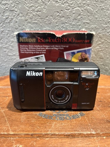 Nikon Tele Touch 300 Quartz Date Dual Lens 35mm Auto Focus. | eBay