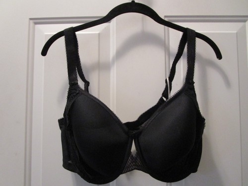 ELOMI CHARLEY BANDLESS SPACER MOLDED T-SHIRT BRA IN BLACK SIZE 36G (US ...