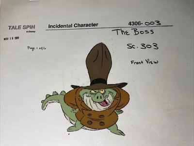 TALE SPIN animation Cels model Cel WALT DISNEY production Art Vtg ...