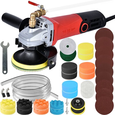 Wet Polisher Grinder Variable Speed Extra 29x4in Foam&Wool&Sanding ...