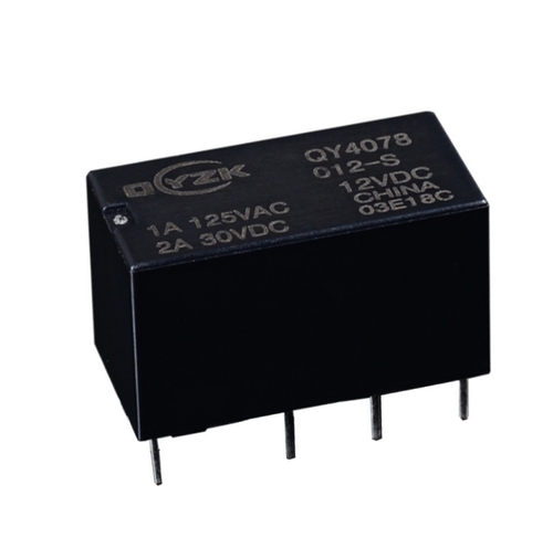 5PCS 12V Double-pole Double-throw Relay 1A 8 Foot 2-way Relay hk19f ...