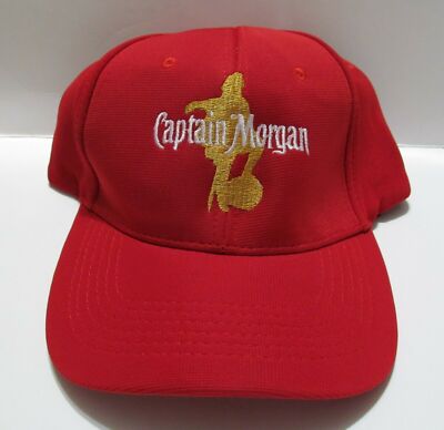 Captain Morgan Cap Hat Red Adjustable Strapback Adult Official Promo ...