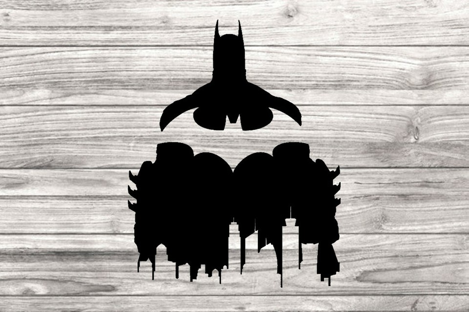 DIY Art Project Paint Reusable Stencil Silhouette - Batman Bat Symbol ...