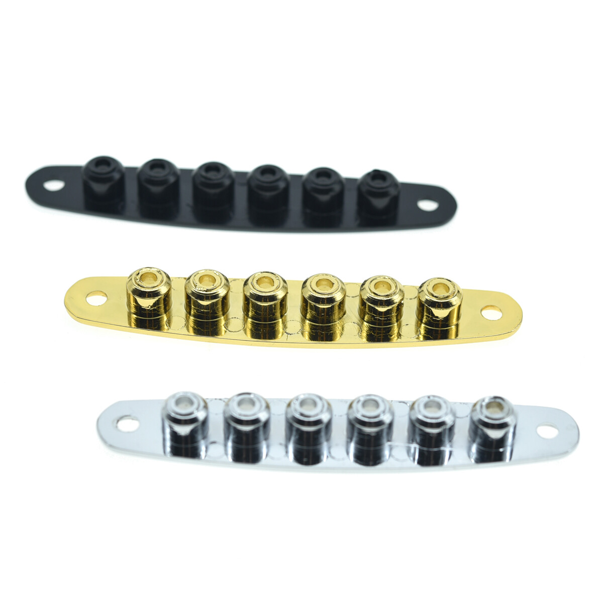 KAISH Guitar Bridge String Thru Body Ferrule Plate String Bushing Plate ...