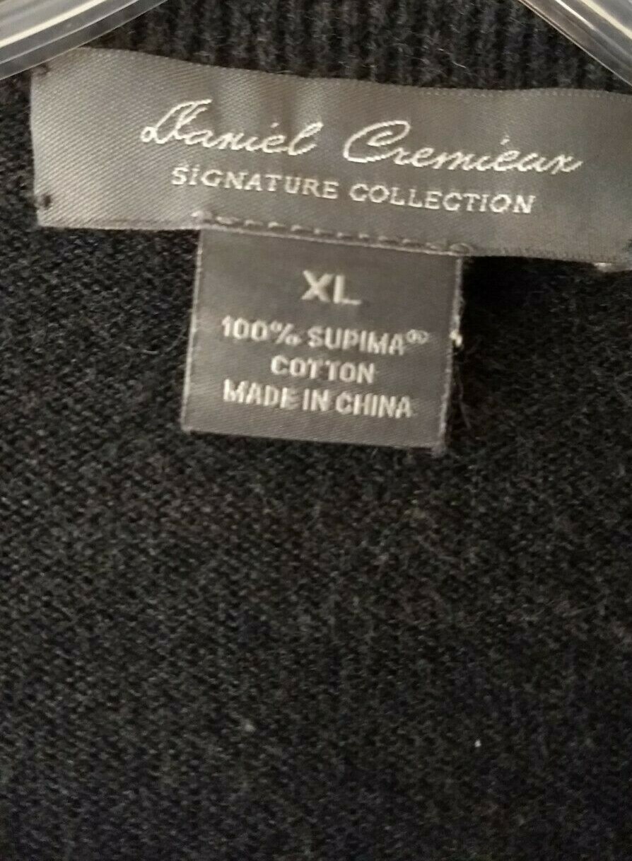 Daniel Cremieux Signature Collection Gray 100% Cotton… - Gem