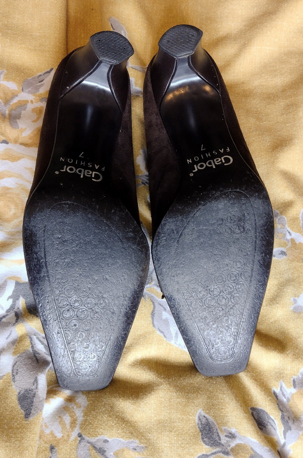 Gabor Heels Size 7 Brown Suede Leather | eBay UK
