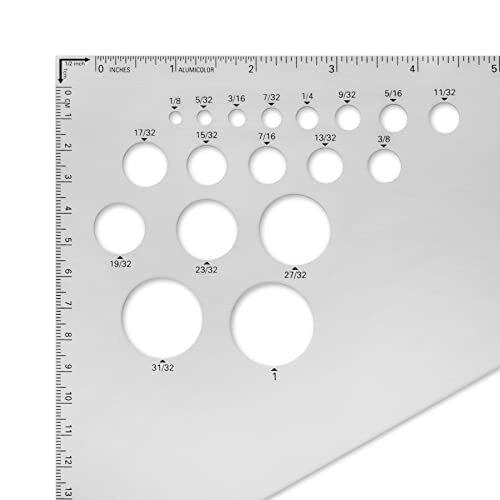 Alumicolor Aluminum 12 Inch Calibrated Drafting Triangle, 30/60/90 ...
