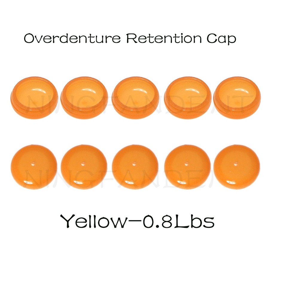 10Pcs Dental Strong Implant Locator Abutment Overdenture Retention Caps ...