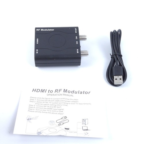 HDMI to RF Modulator, VHF RF Modulator HDMI Coaxial Converter, HDM61 ...