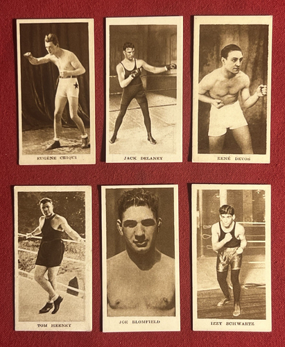 1929 GODFREY PHILLIPS SPORTING CHAMPIONS-BOXERS-6 CARD P/SET-JACK ...