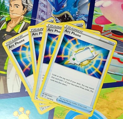 4x Arc Phone 152/196 Lost Origin Pokemon TCG Trainer Card Playset NM | eBay