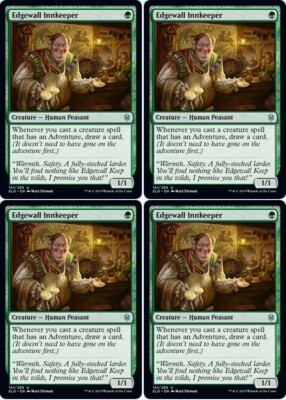 MTG - 4x EDGEWALL INNKEEPER - Throne of Eldraine (U) | eBay UK