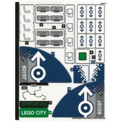 LEGO Train STICKER 60197 | eBay